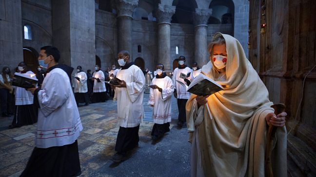 Christen aus aller Welt feiern Ostern in Jerusalem | Euronews