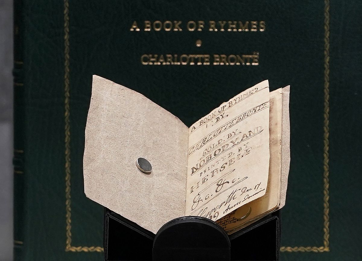 Tiny book of poems by 13-year-old Charlotte Bronte goes up for sale at ...