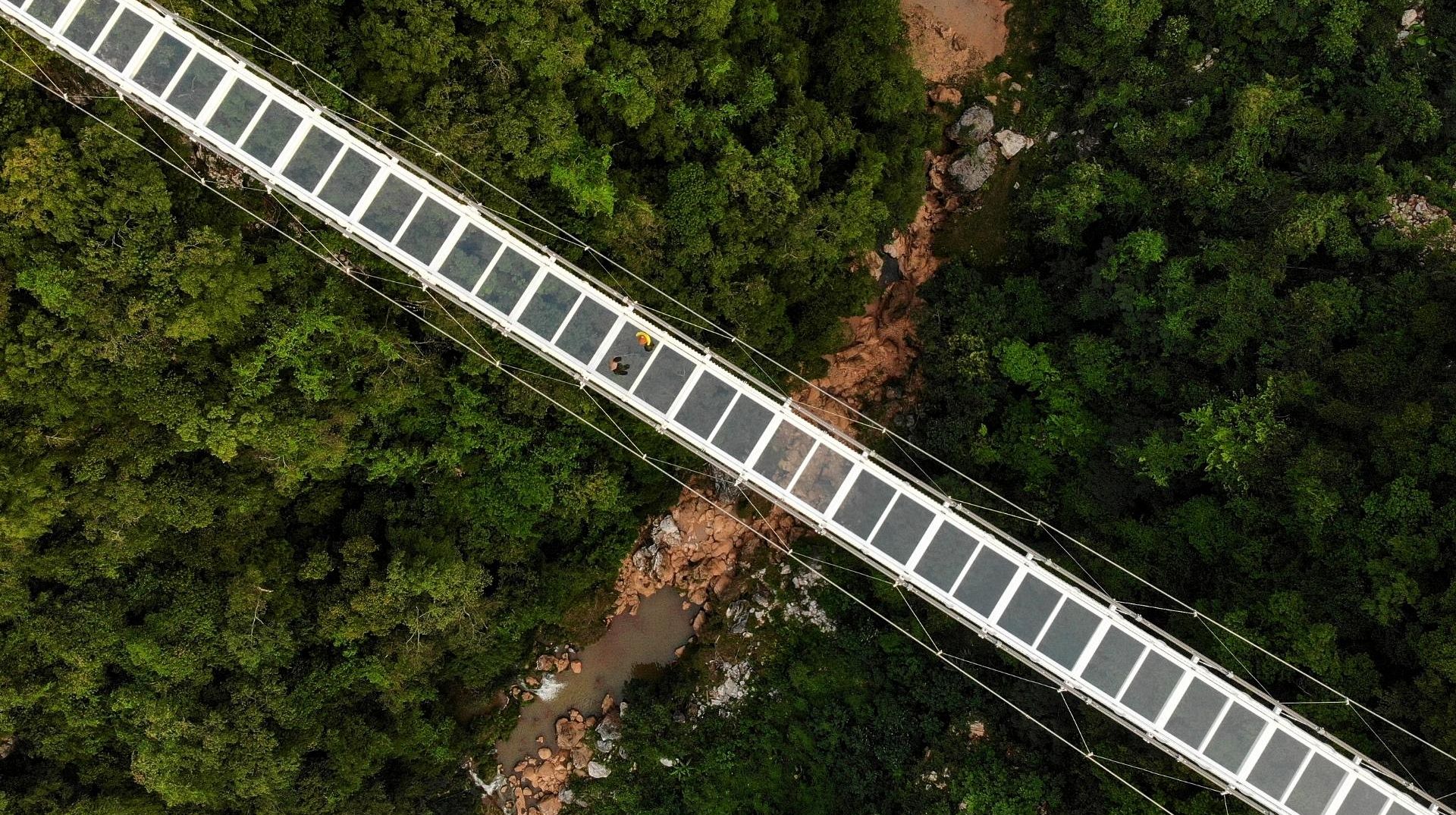 World’s longest glass-bottomed bridge opens for daredevils in Vietnam ...