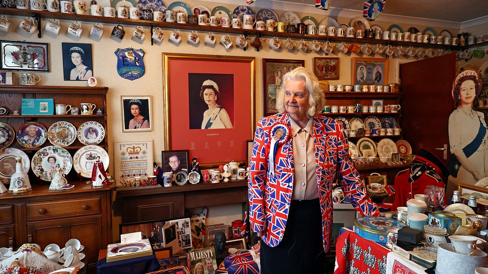Royal superfan shows off her collection of memorabilia for Queen ...