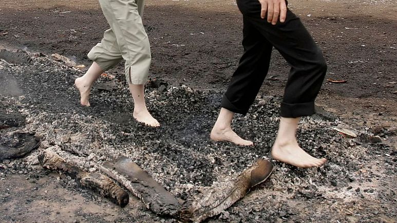 Twenty-five people injured after walking on hot coals in Switzerland ...