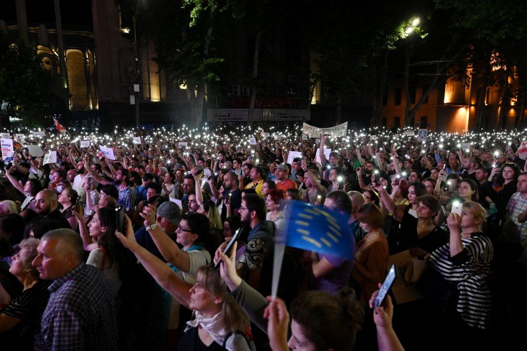 Tens Of Thousands Rally In Tbilisi To Demand Eu Membership Euronews