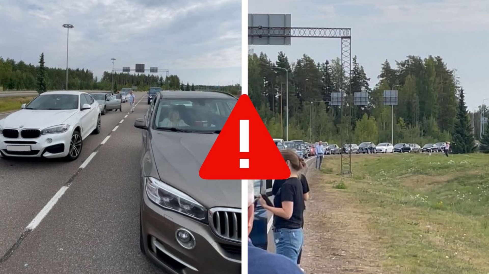 Debunked: Russians were not in a 35km queue at Finland border | Euronews