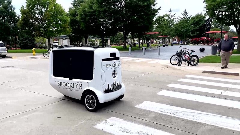 This electric autonomous delivery robot can bring pizza to your door ...