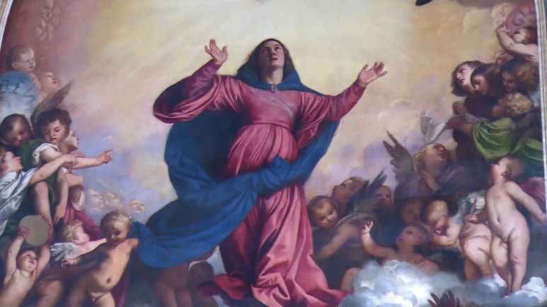 Venezia, basilica dei Frari: il restauro della pala dell'Assunta di ...