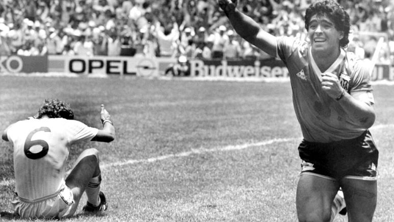Diego Maradona's Iconic 'hand of God' football to be auctioned in ...