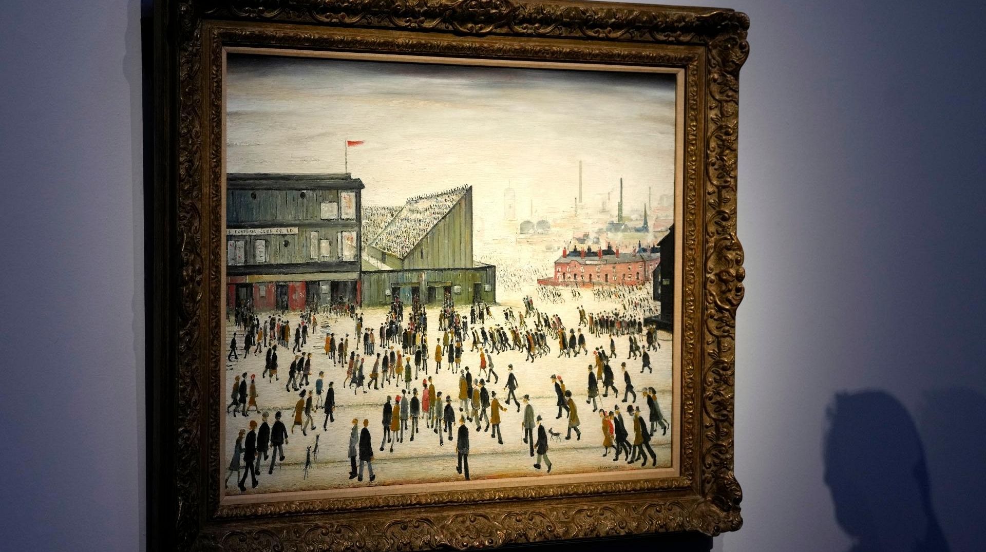 LS Lowry's iconic football painting remains in public sight after ...