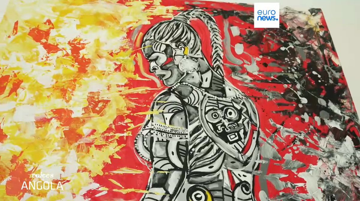 O universo vibrante do artista plástico angolano Guilherme Mampuya ...