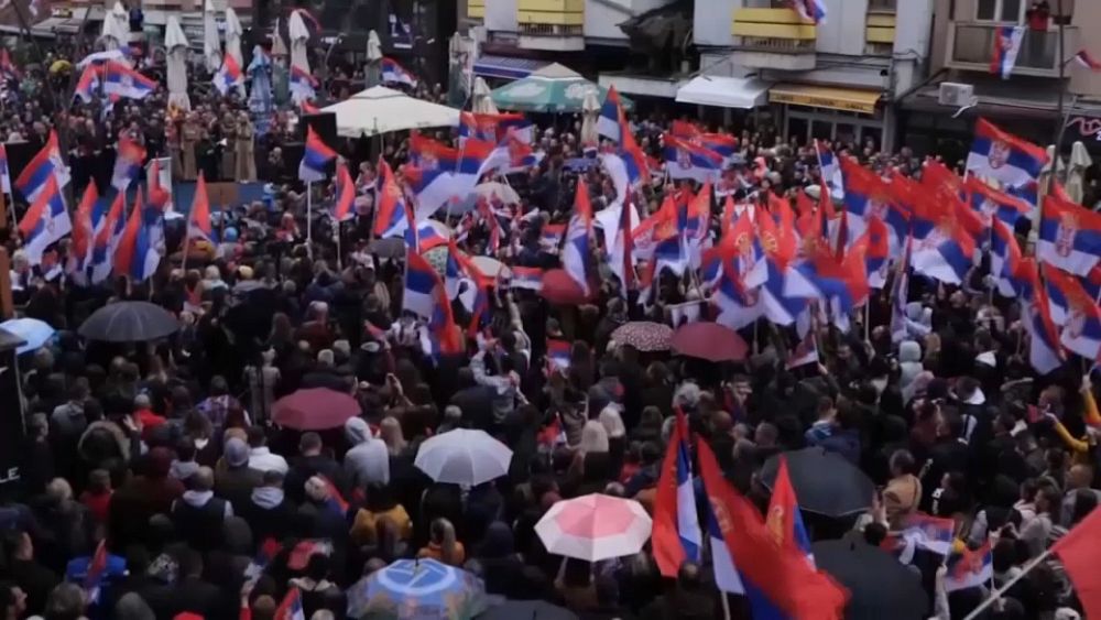 VIDEO : Watch: Ethnic Serbs rally in northern Kosovo after leaving jobs ...