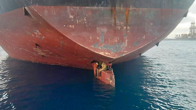 Stowaways survive 11 days on rudder of ship travelling from Nigeria to ...