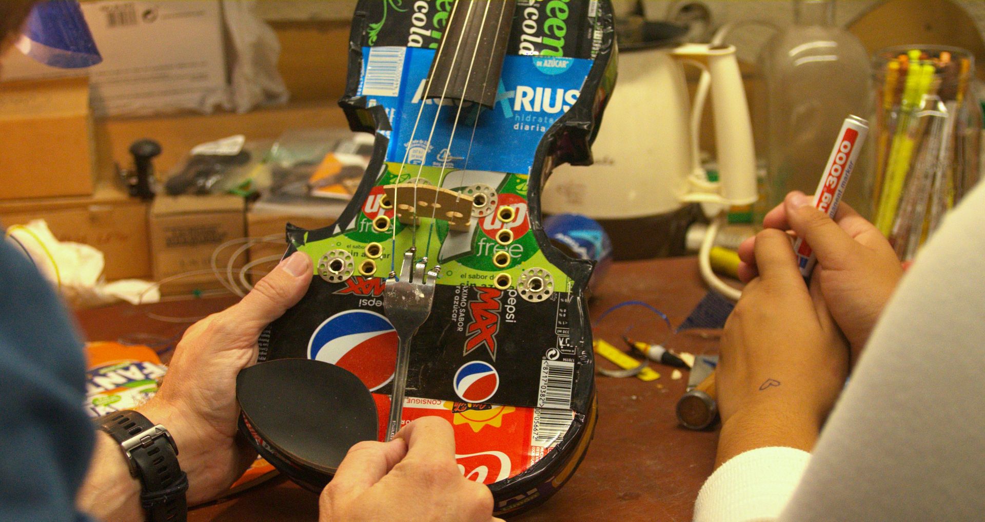 Meet the Spanish orchestra making sweet music with trash | Euronews