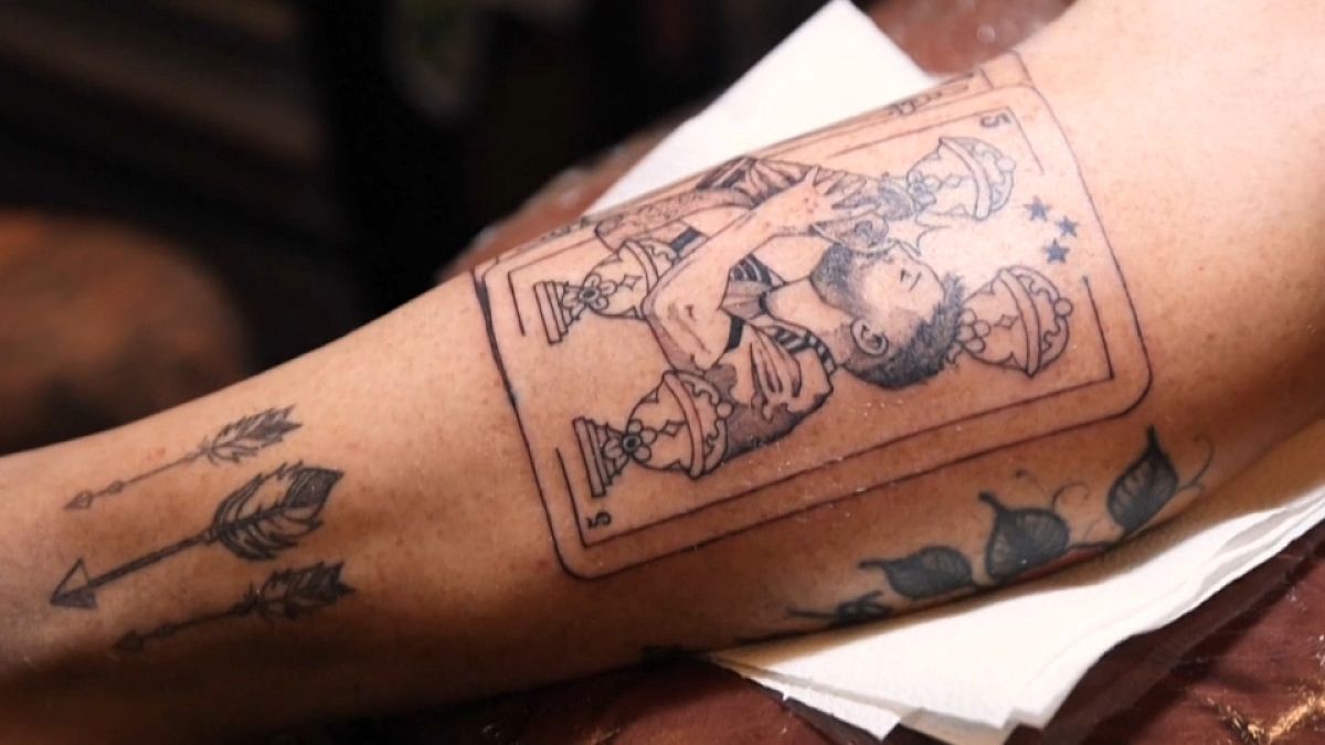 Video Watch Argentines Get Lionel Messi Tattoos After World Cup Win Video Watch Argentines Get Lionel Messi Tattoos After World Cup Win