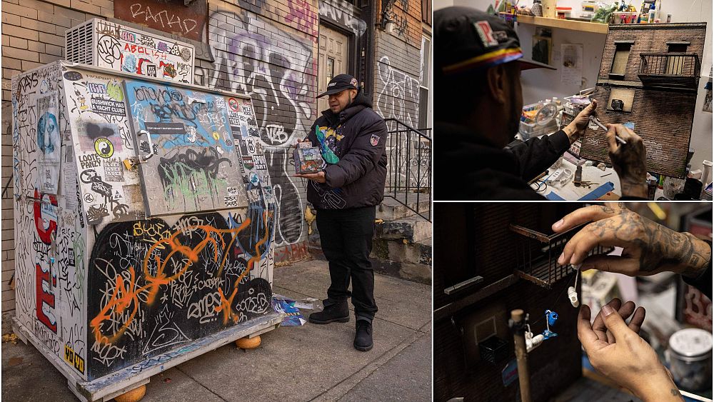 New York artist turns street scenes into miniature art objects | Euronews