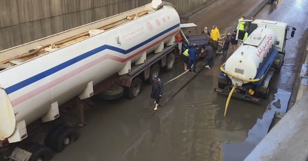 Egypt: Streets of Alexandria flooded as fresh heavy rain hit city ...