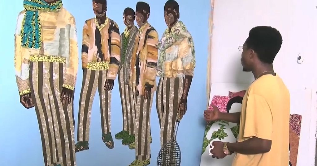 Ghana : Michael Gah transforme des déchets textiles en œuvres d'art ...