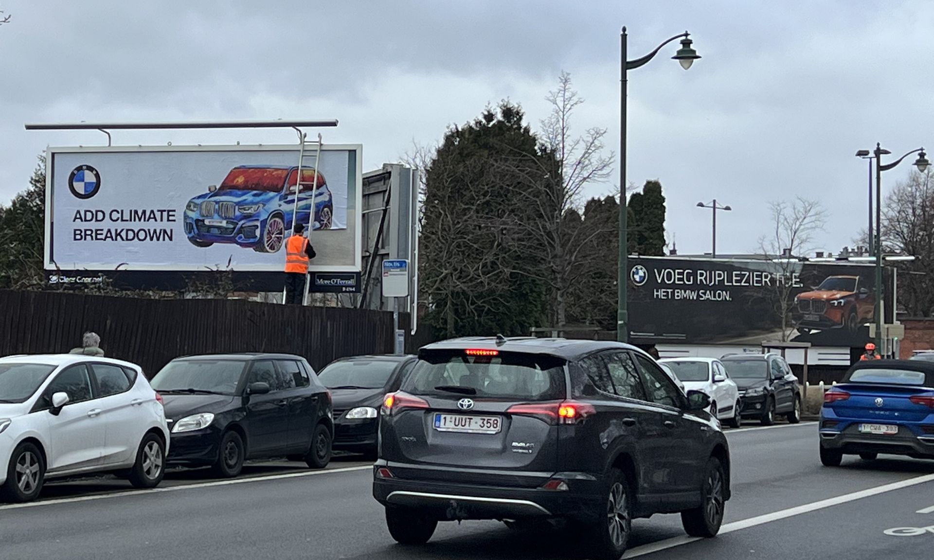 Toyota and BMW: Activists hijack billboards to highlight ‘misleading ...