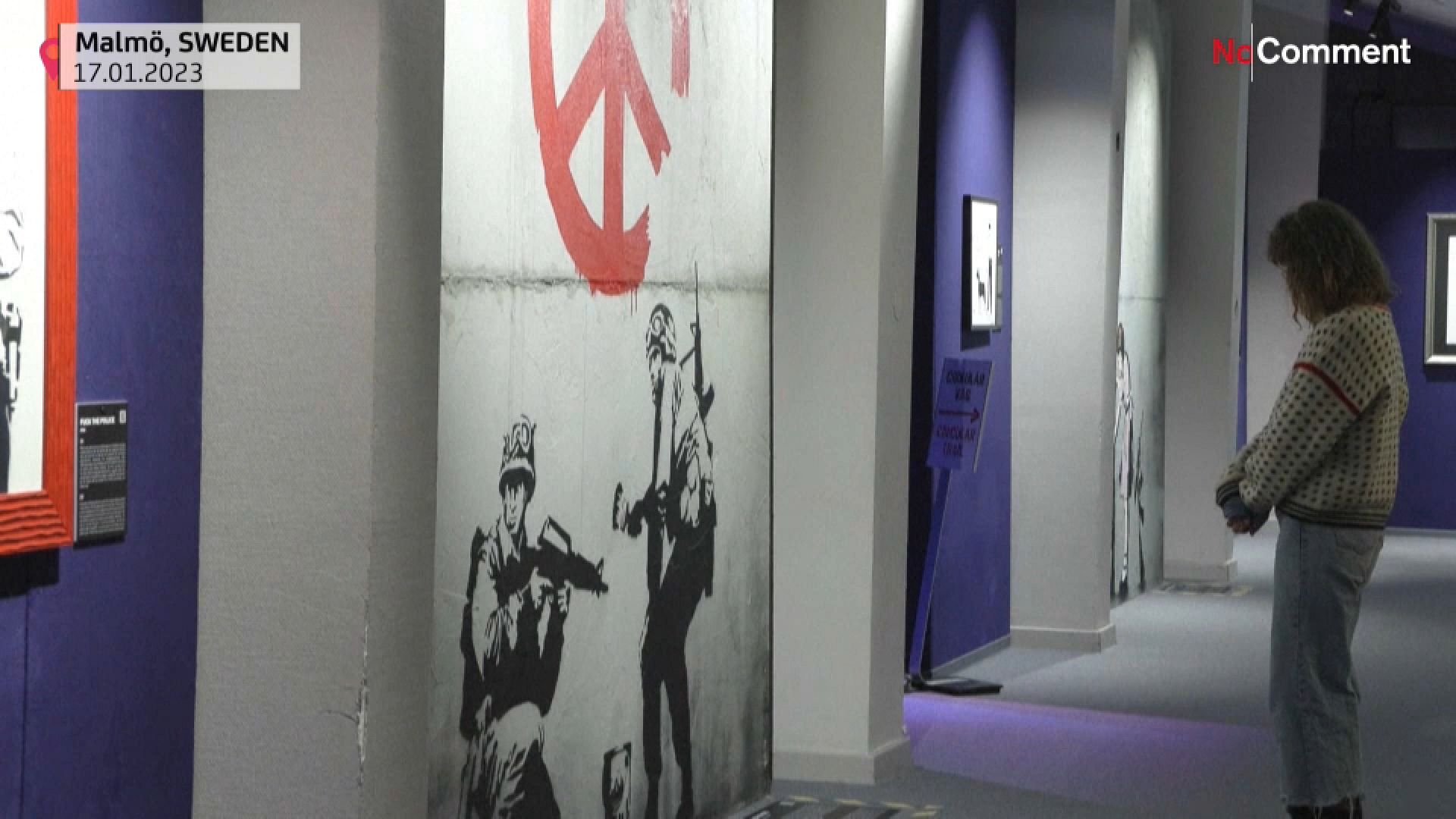 Video. Watch: Banksy replicas on display at exhibition in Sweden | Euronews