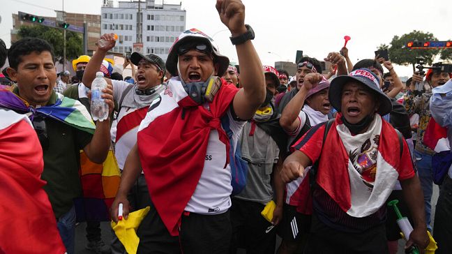 Anti-government protests continue in Peru's capital Lima as President ...