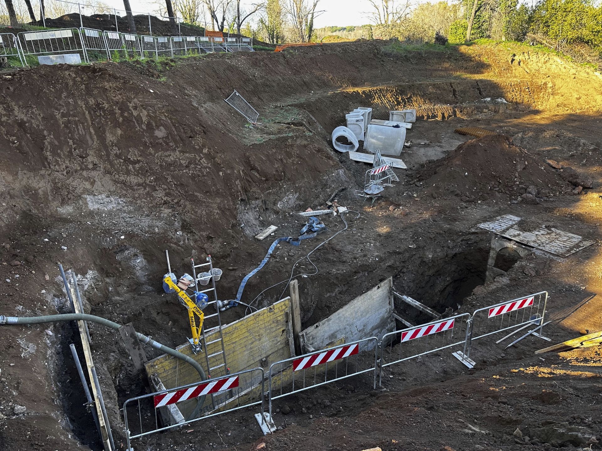 Ancient statue of Hercules discovered during sewage repair works in ...