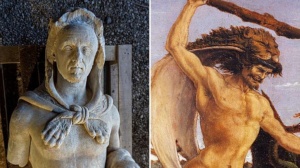 Ancient statue of Hercules discovered during sewage repair works in ...