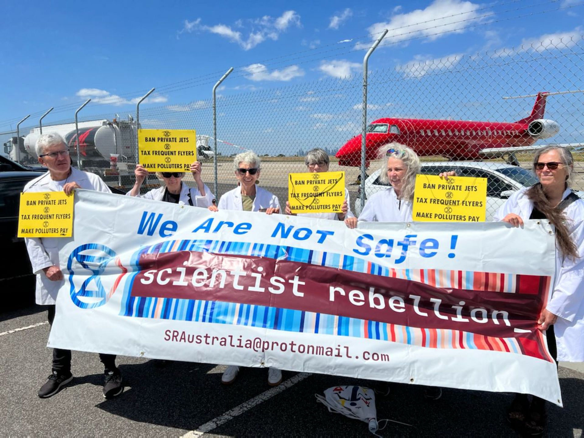 Activists block private jet terminals around the world to protest ...