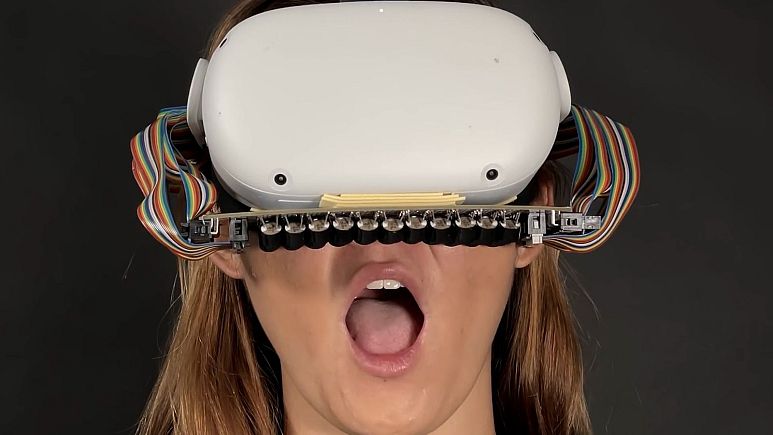 This VR headset makes you feel things on your lips, mouth and tongue ...