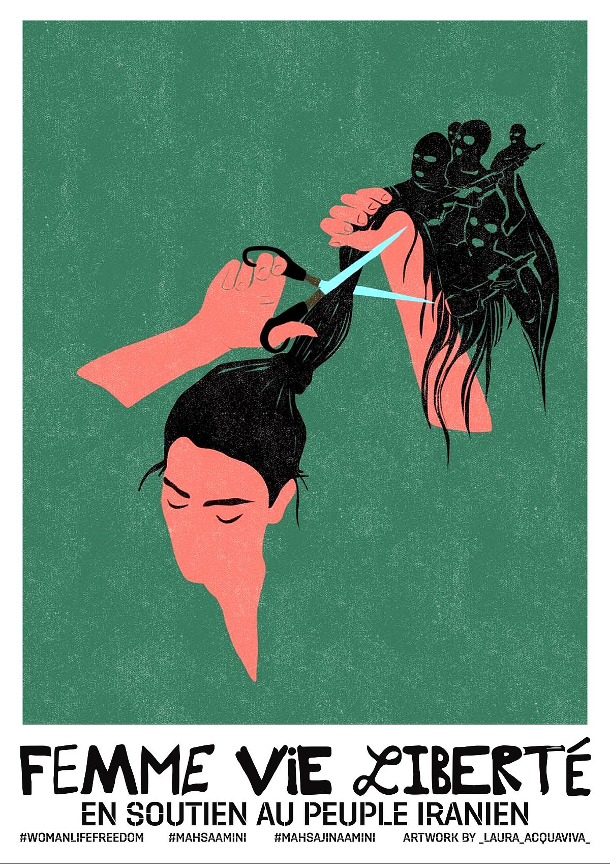 Woman, Life, Freedom: Posters on French museums in support of the ...