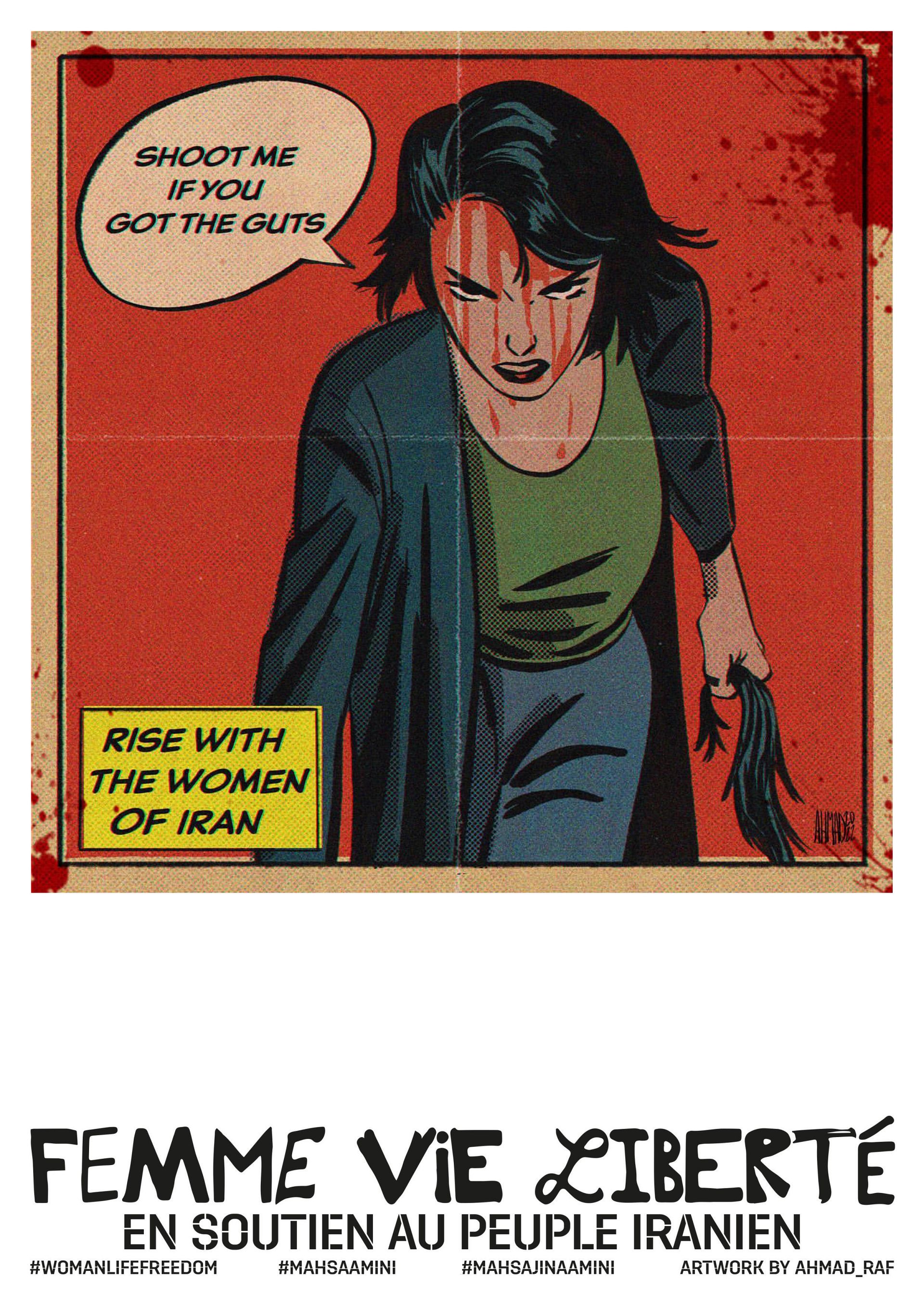 Woman, Life, Freedom: Posters on French museums in support of the ...