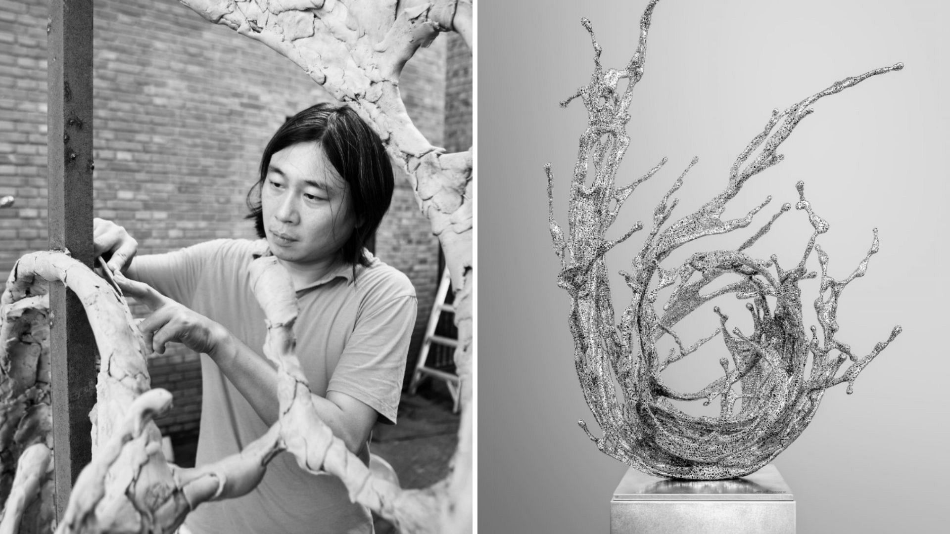 Renowned Chinese artist Zheng Lu to showcase gravity-defying water sculptures in London | Euronews