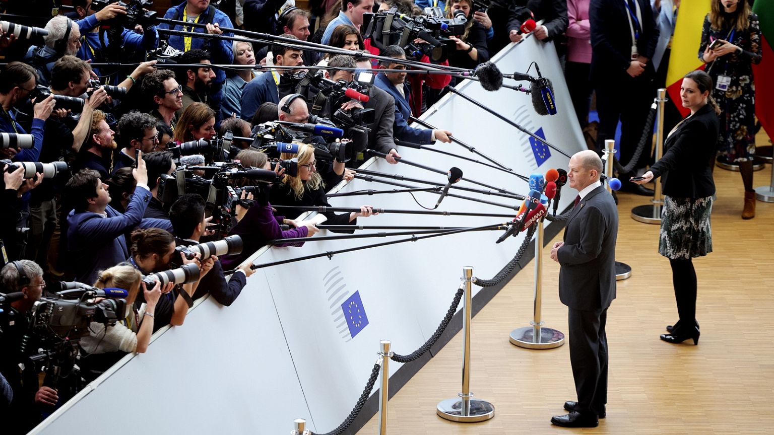 EU leaders meet in Brussels to discuss Ukraine and the economy. But ...