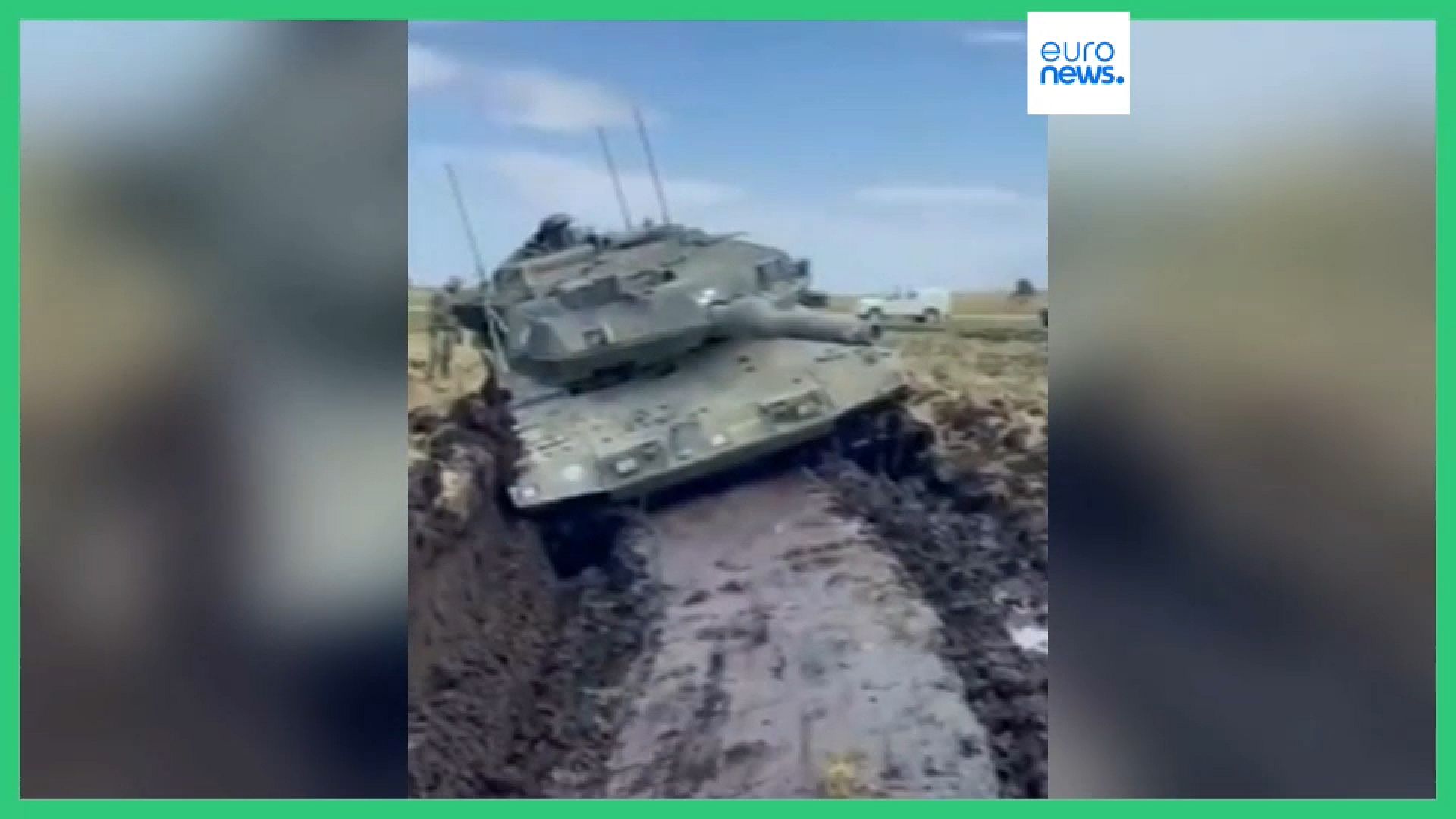 Video. Are Leopard 2 tanks getting stuck in the mud in Ukraine? | Euronews