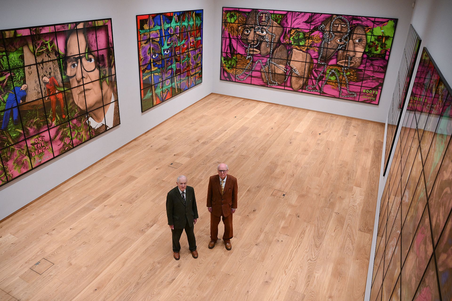 'Art for all': Eccentric art duo Gilbert & George launch new exhibition ...