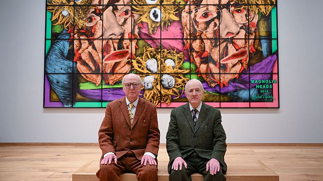 'Art for all': Eccentric art duo Gilbert & George launch new exhibition ...