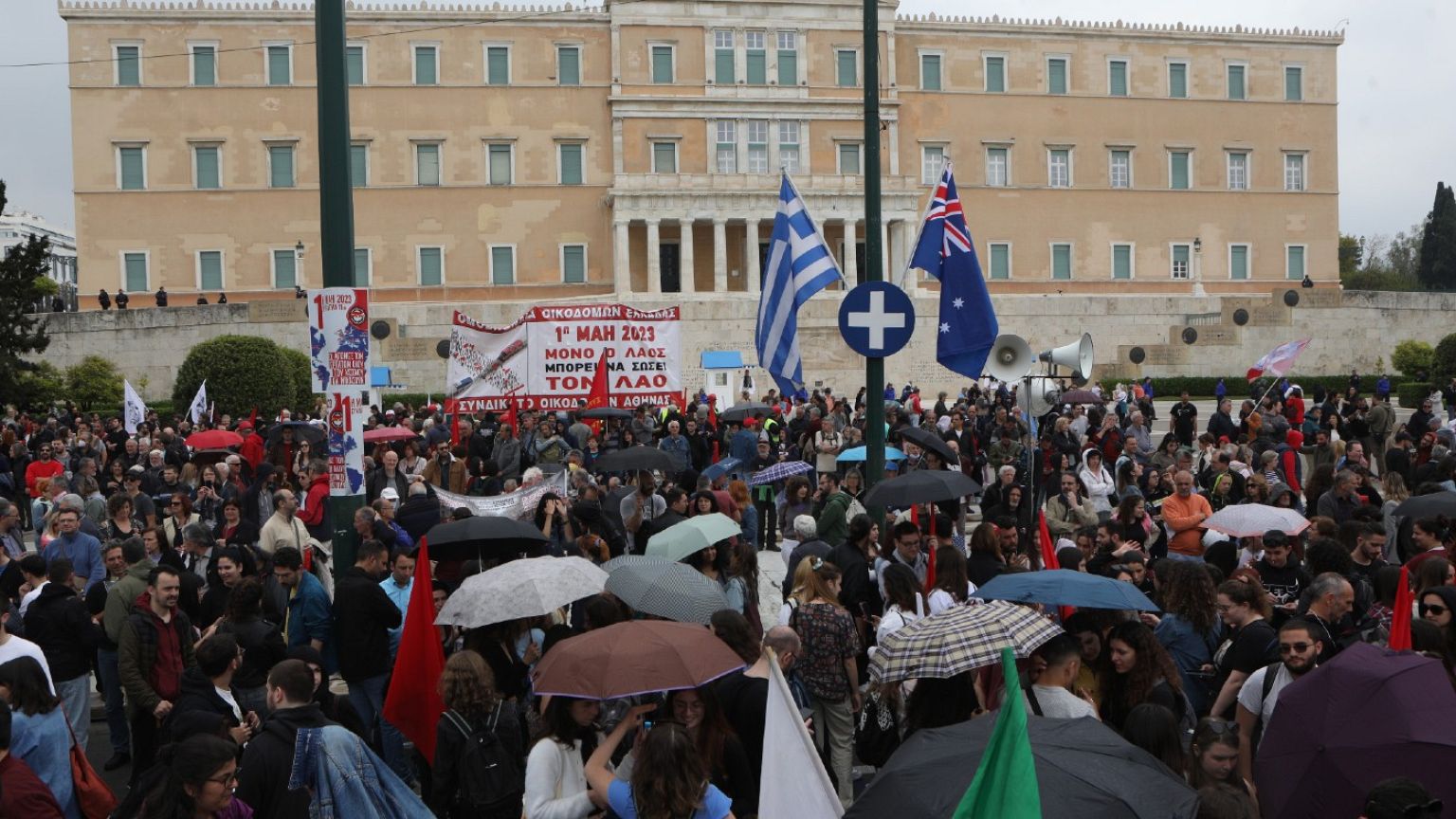 Προεκλογική Πρωτομαγιά στην Ελλάδα: Μεγάλες απεργιακές συγκεντρώσεις ...