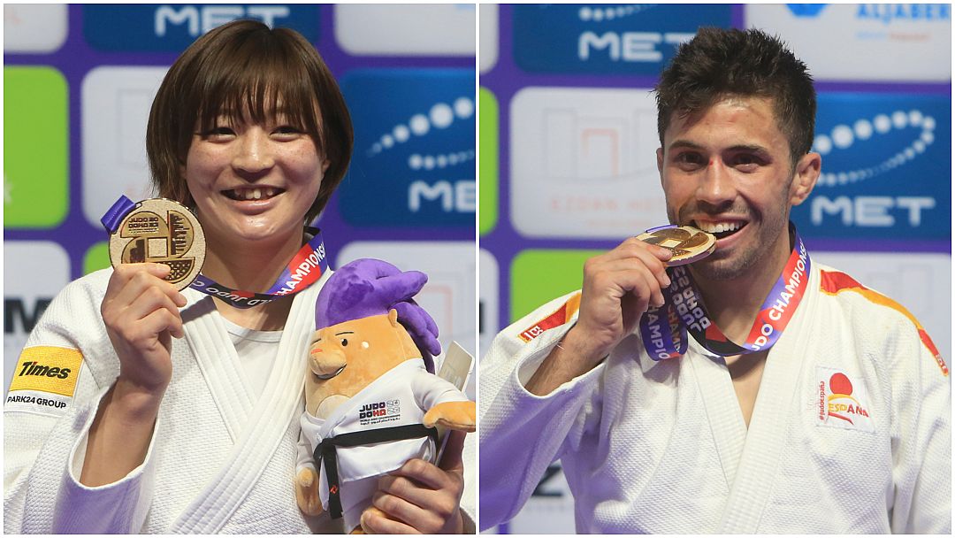 Judoka japonesa Natsumi Tsunoda sagra-se tripla campeã mundial em Doha | Euronews
