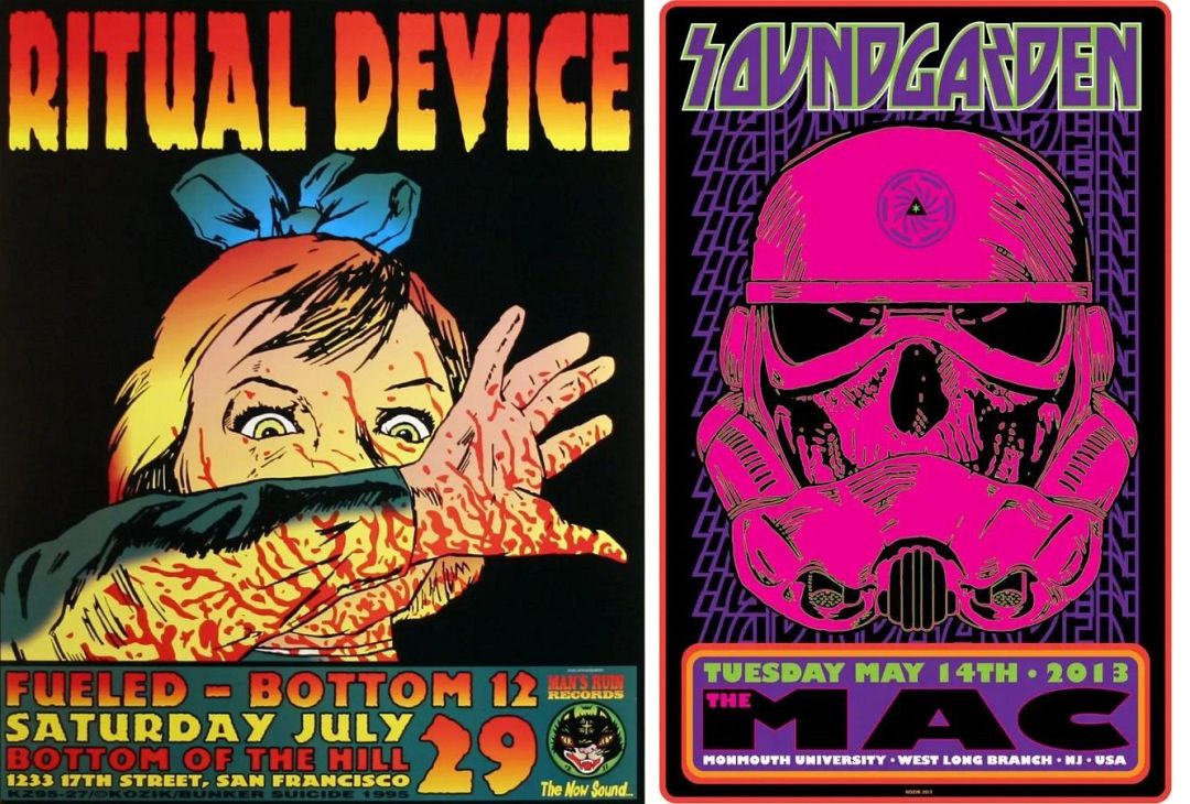 Frank Kozik, the celebrated graphic artist behind Nirvana and Offspring ...