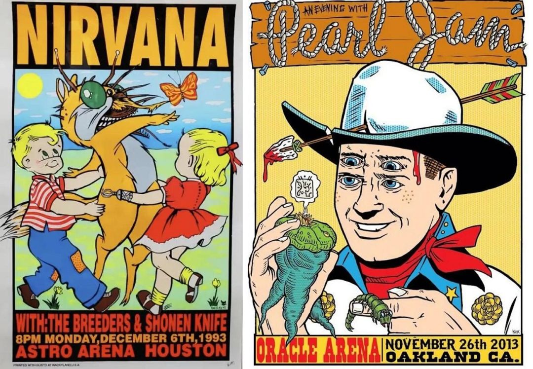 Frank Kozik, the celebrated graphic artist behind Nirvana and Offspring ...