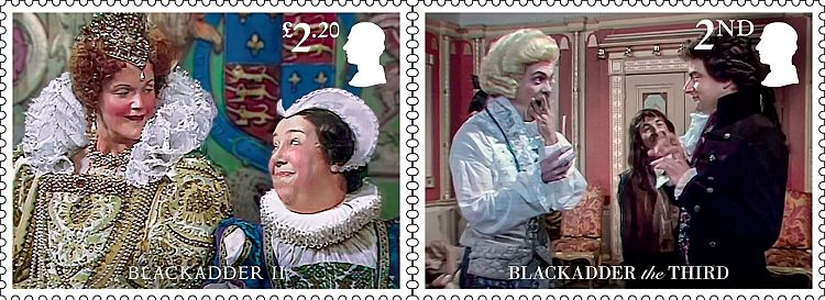 A cunning plan! Blackadder turns 40 with Royal Mail anniversary stamps ...