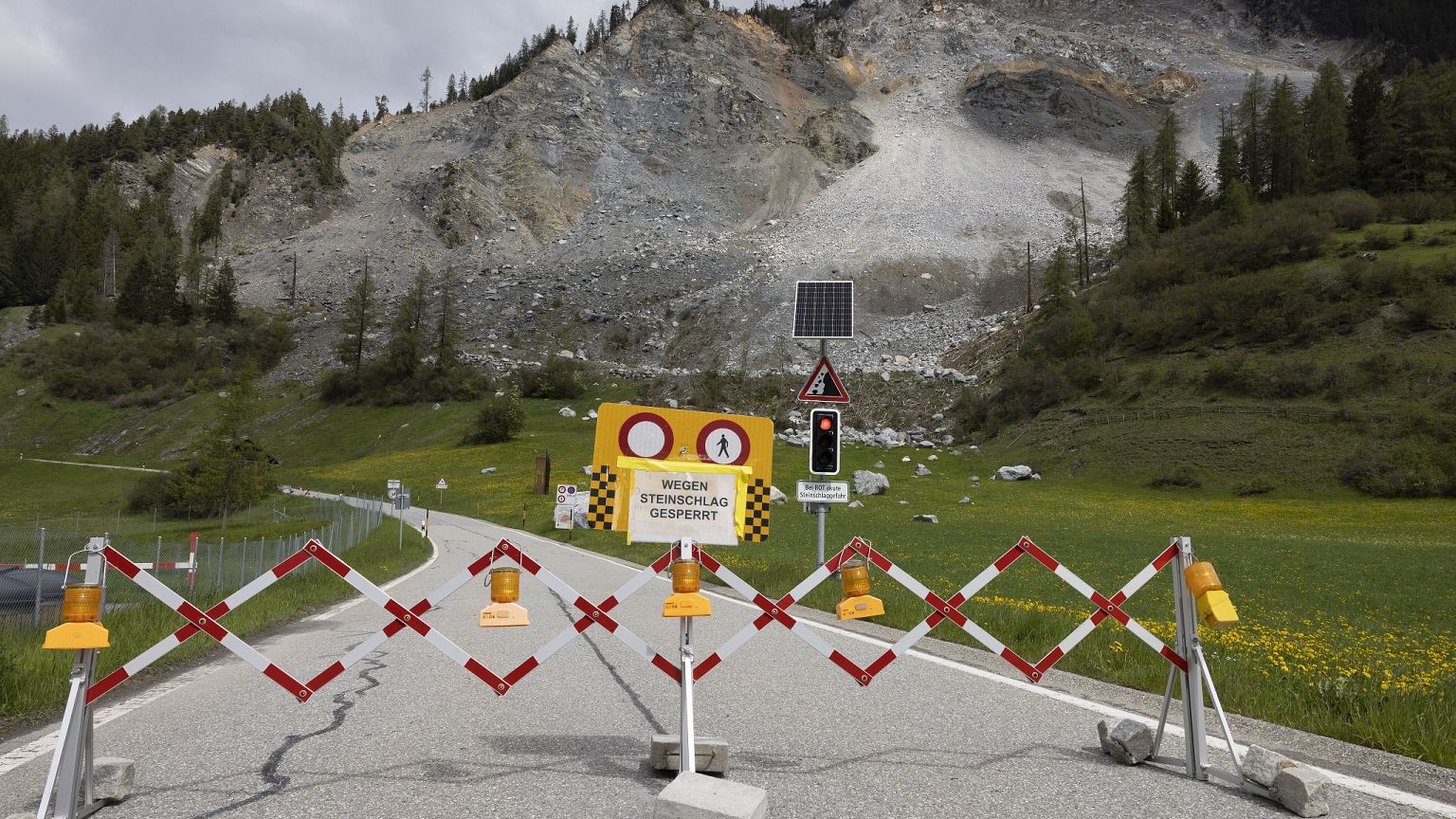 One hundred villagers in Switzerland flee as experts warn rockslide set ...