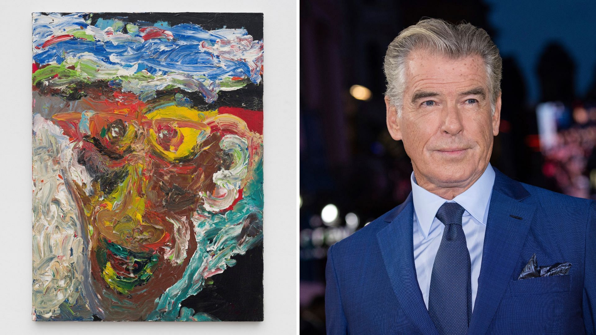 Video. Pierce Brosnan showcases deeply personal artworks in solo exhibition | Euronews