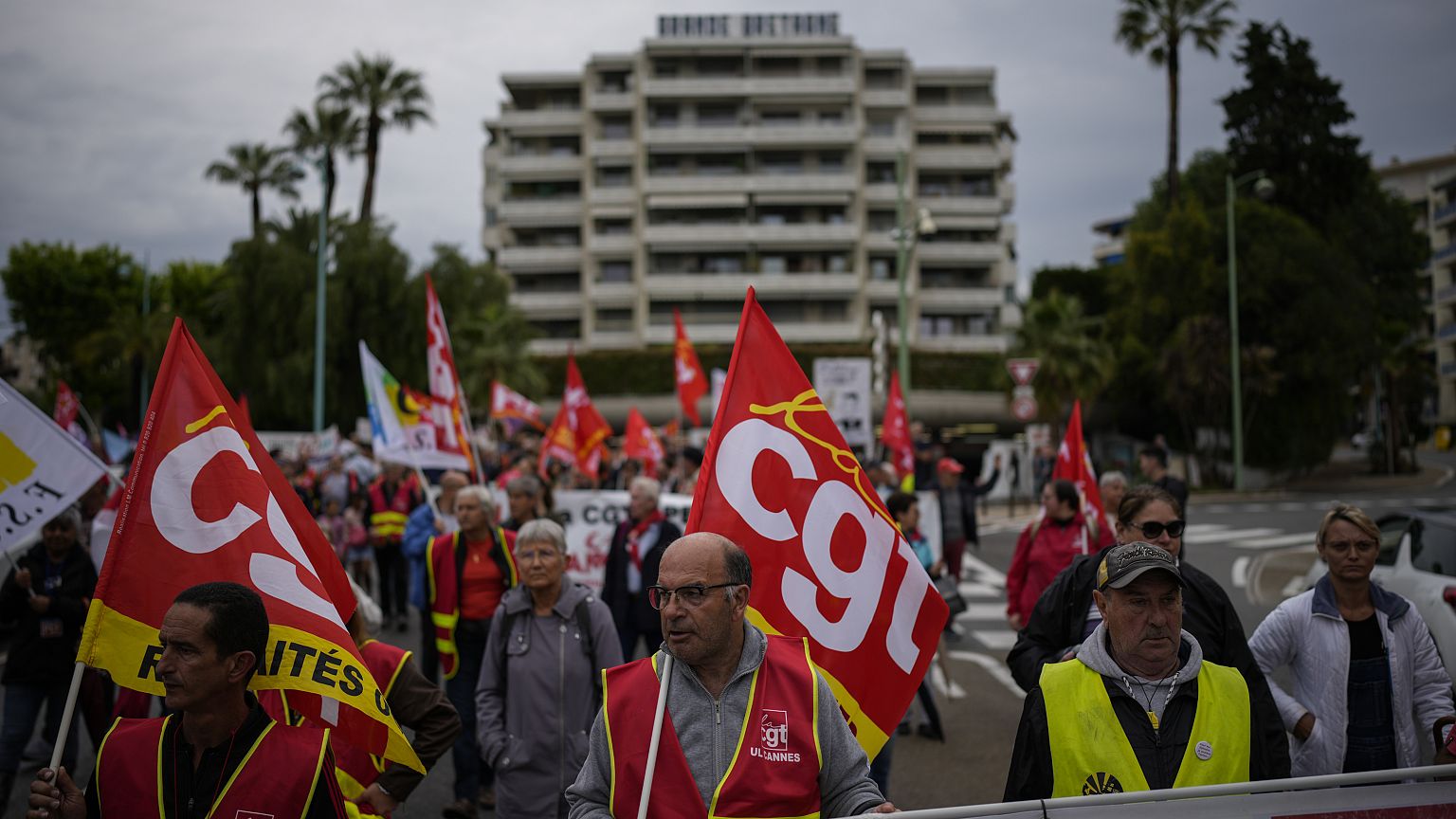 French trade union leaders call for more protests over pension reforms ...