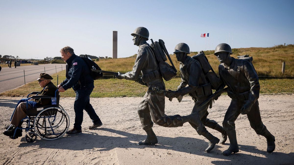 WWII veterans return to Normandy beaches to commemorate D-Day | Euronews