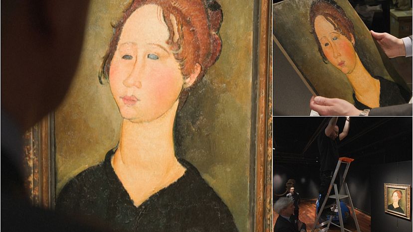 Video. Rare painting by Italian painter Modigliani to be auctioned in ...