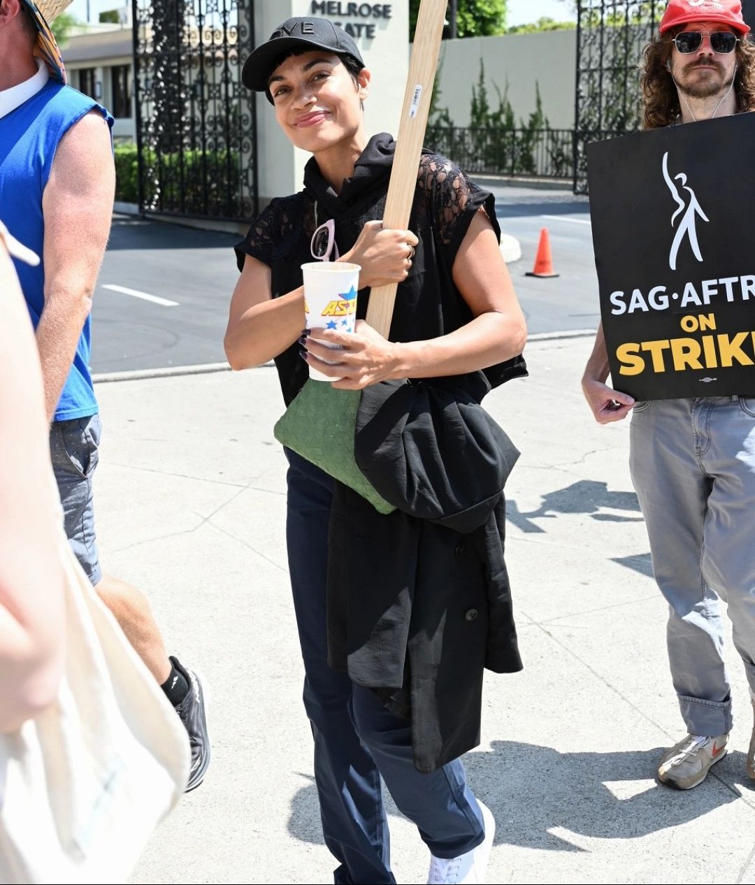 Hollywood strikes: Actors join the picket line - including Allison ...