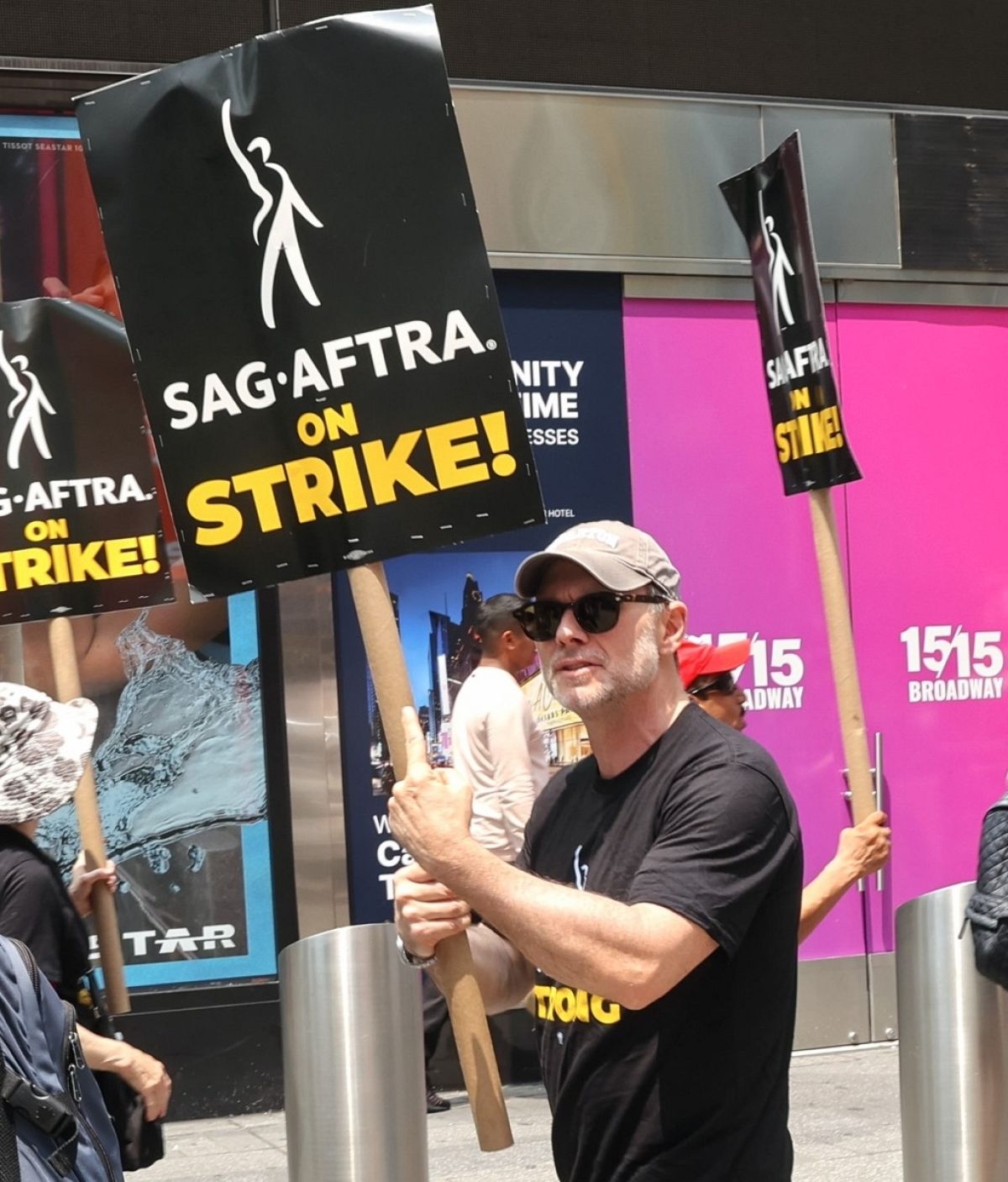 Hollywood strikes: Actors join the picket line - including Allison ...