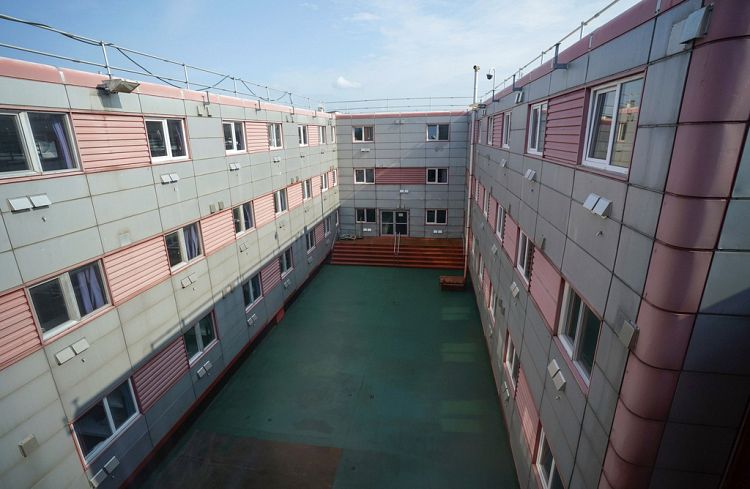 Dead body on UK 'floating prison' lay undiscovered for 12 hours, claims ...