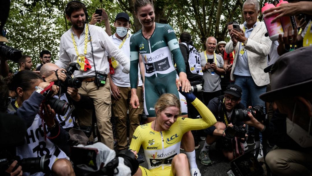 Dutch cyclist Demi Vollering wins maiden women's Tour de France title ...
