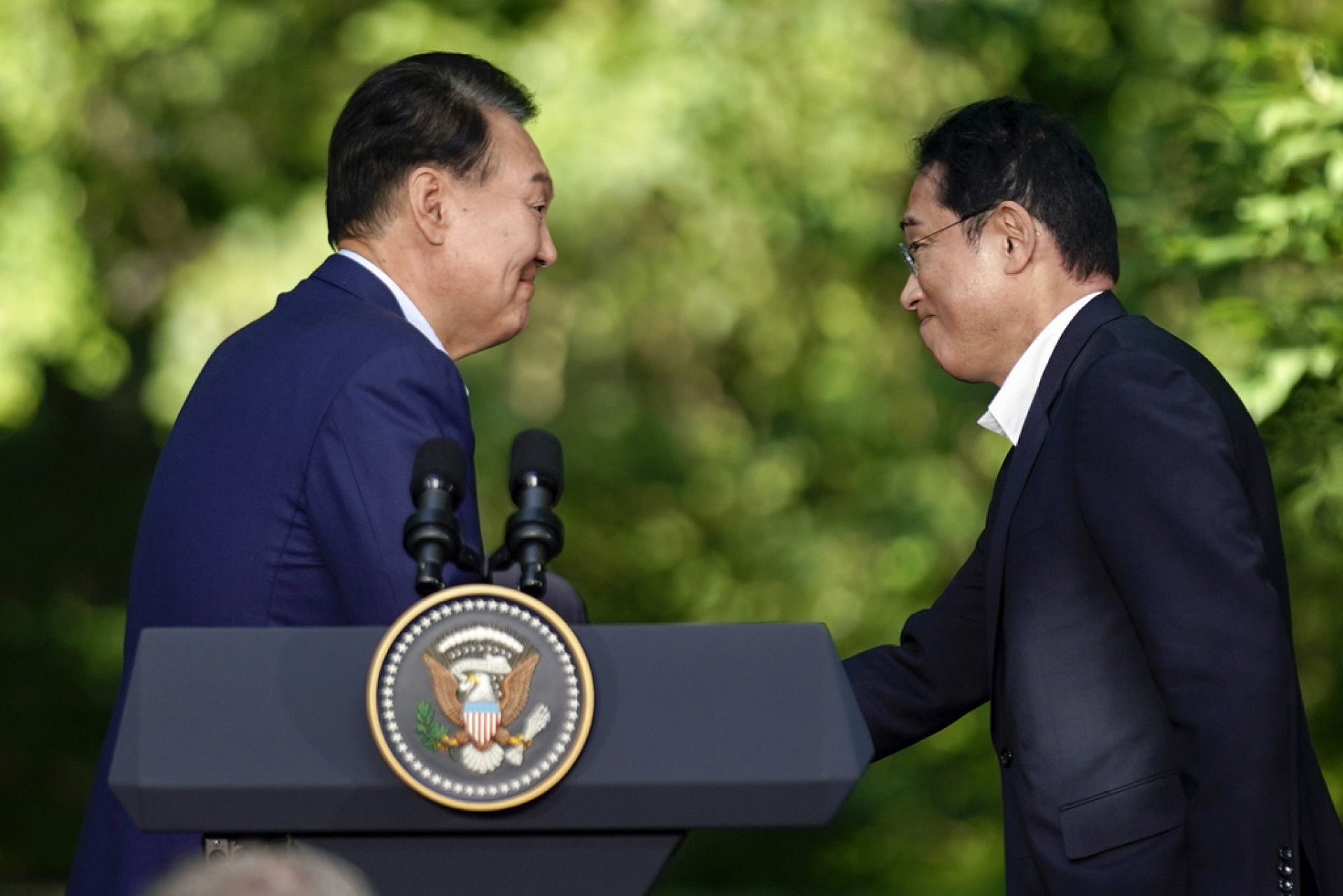 US, Japan and South Korea agree to boost security ties at Camp David ...
