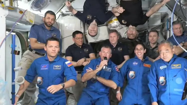 Latest SpaceX crew successfully docked at International Space Station ...