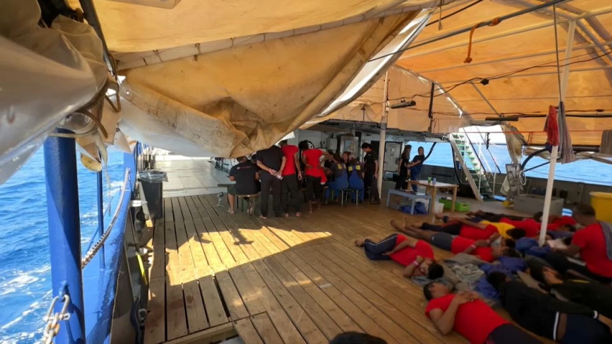 Onboard a rescue ship on the deadliest migration route to Europe | Euronews